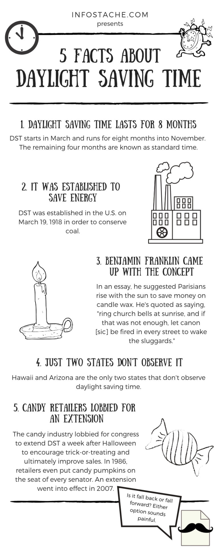5 Facts About Daylight Saving Time Infographic Infostache
