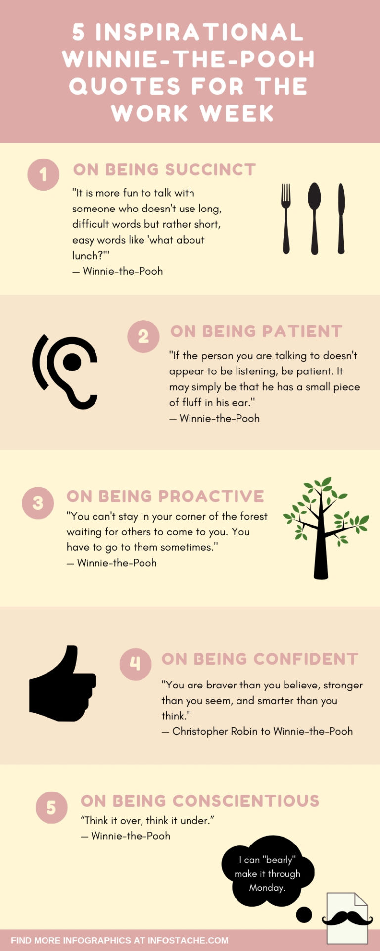 5 Inspirational Winnie-the-Pooh Quotes for the Work Week [Infographic ...
